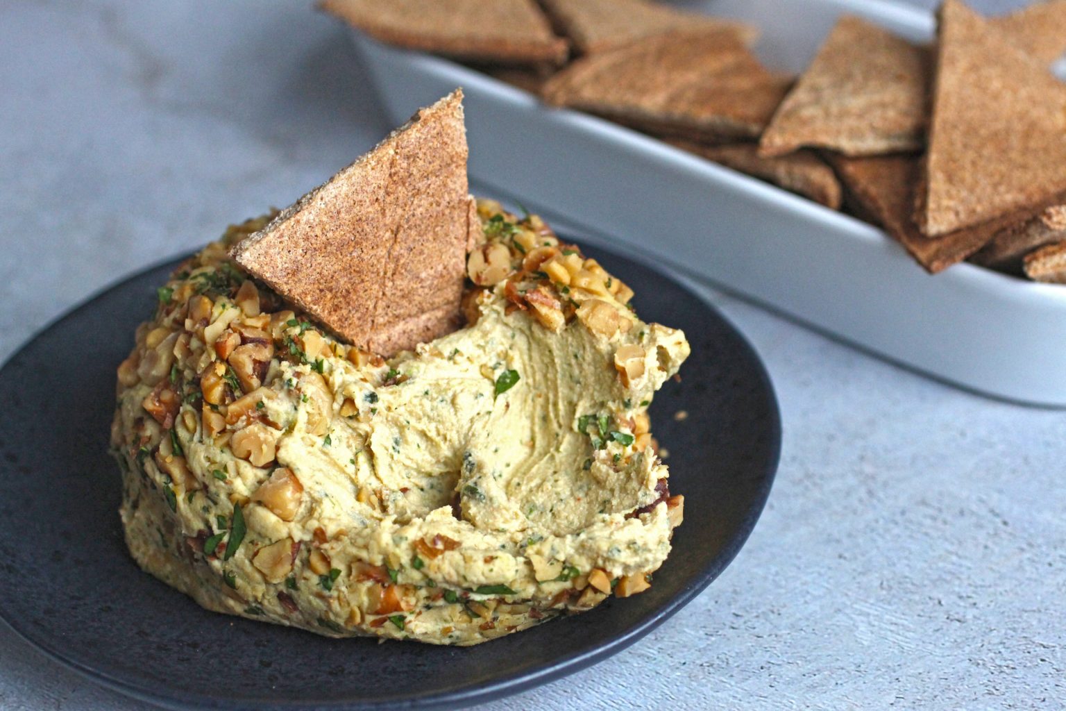 Cilantro Jalapeno "Cheese Ball" with Warrior Bread Crackers - Gluten ...