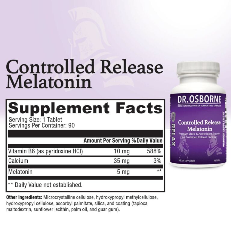 Controlled Release Melatonin - Gluten Free Society