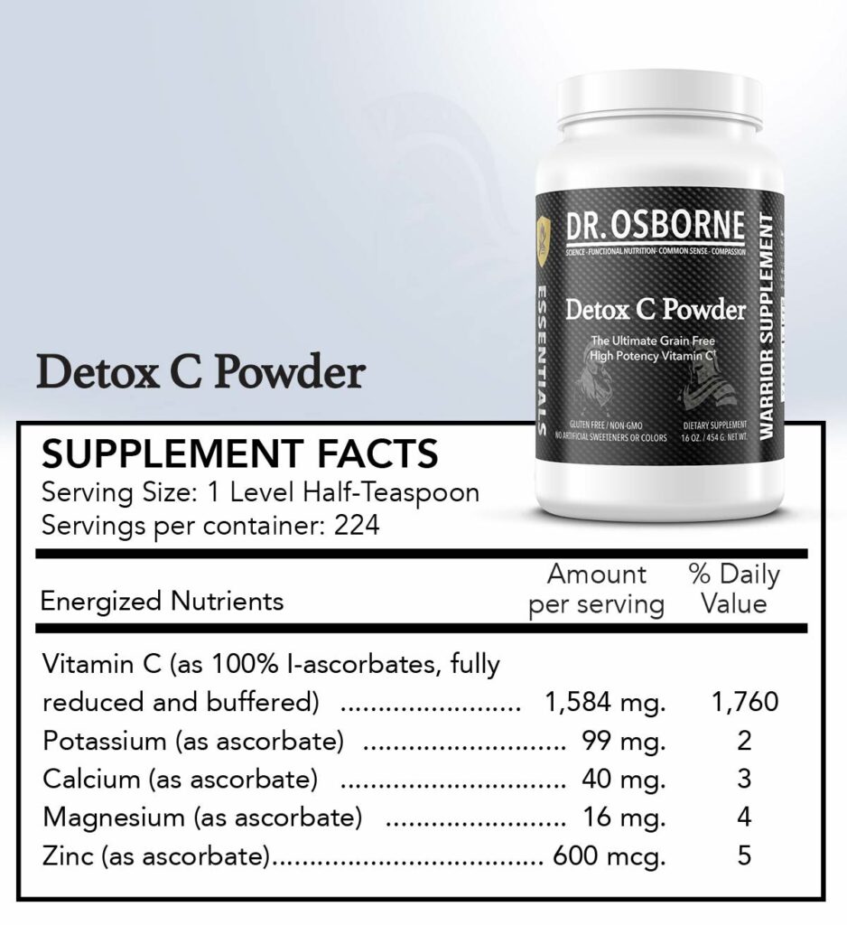 Detox C Powder - Gluten Free Vitamin C - Gluten Free Society
